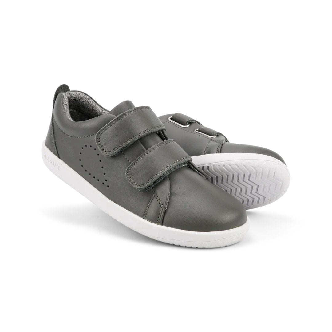 Bobox: Kid+ Grass Court Trainers - Smoke - Kids Trainers at Acorn & Pip